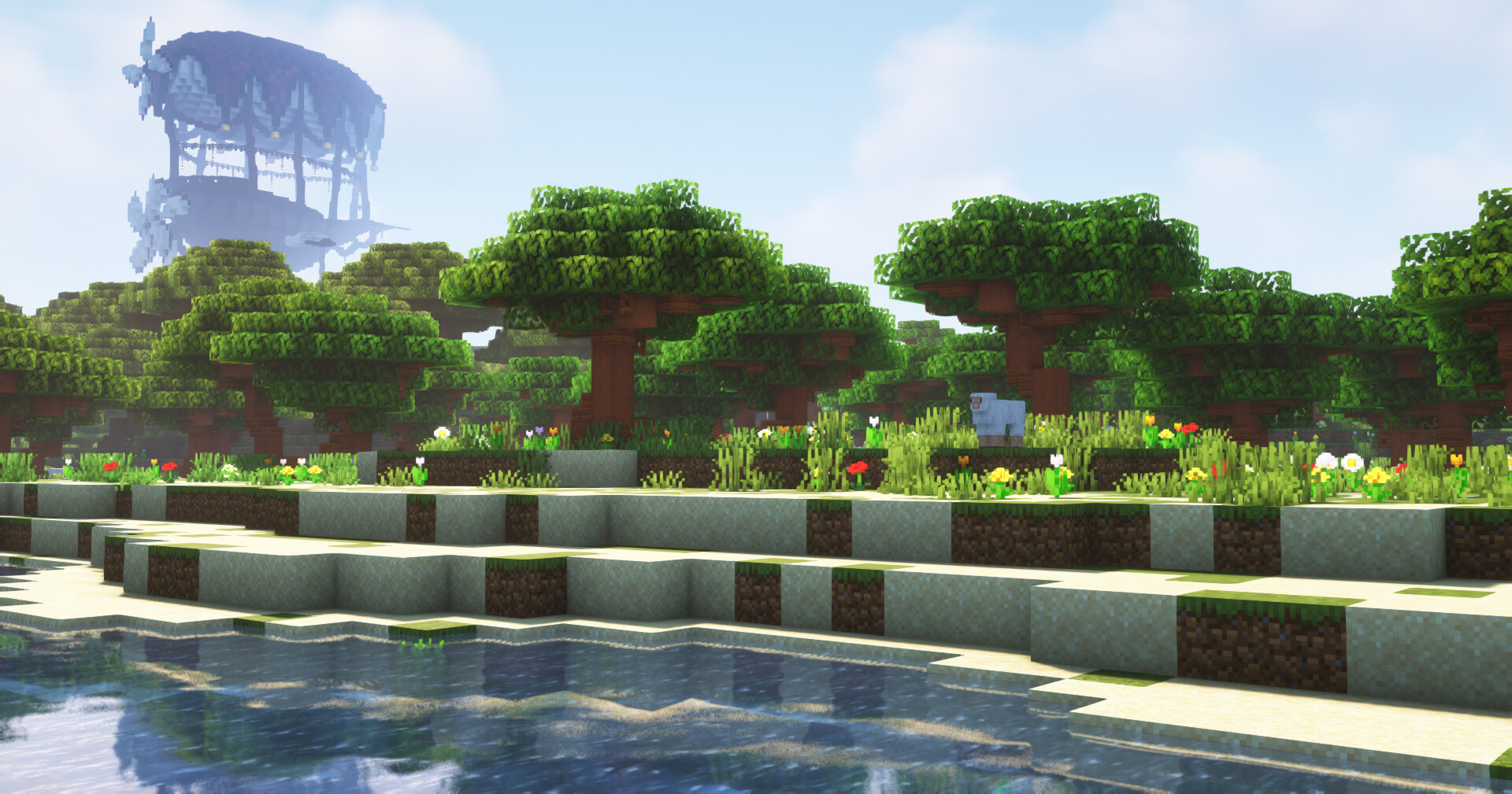 [Schematic] 13 Acacia Trees Minecraft Map