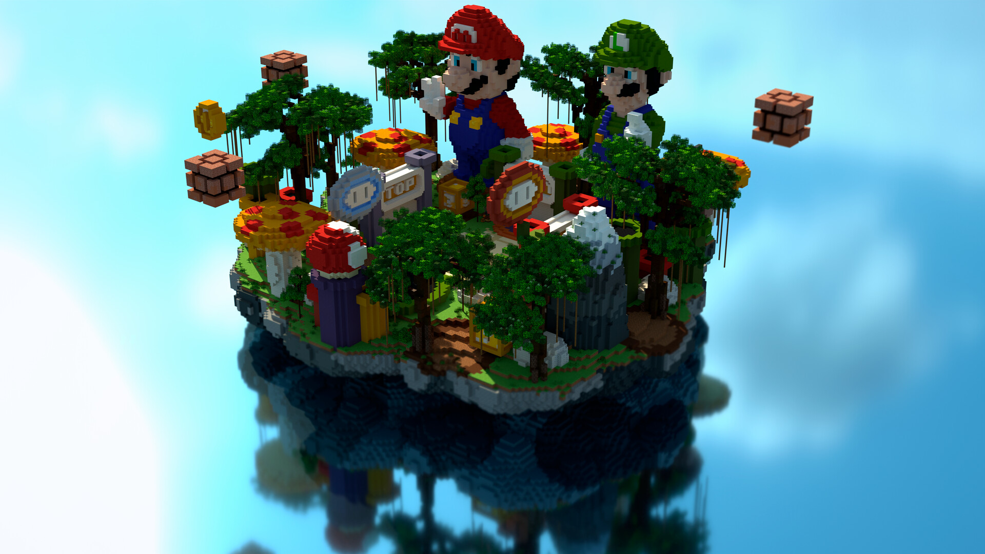 Super Mario Lobby Minecraft Map