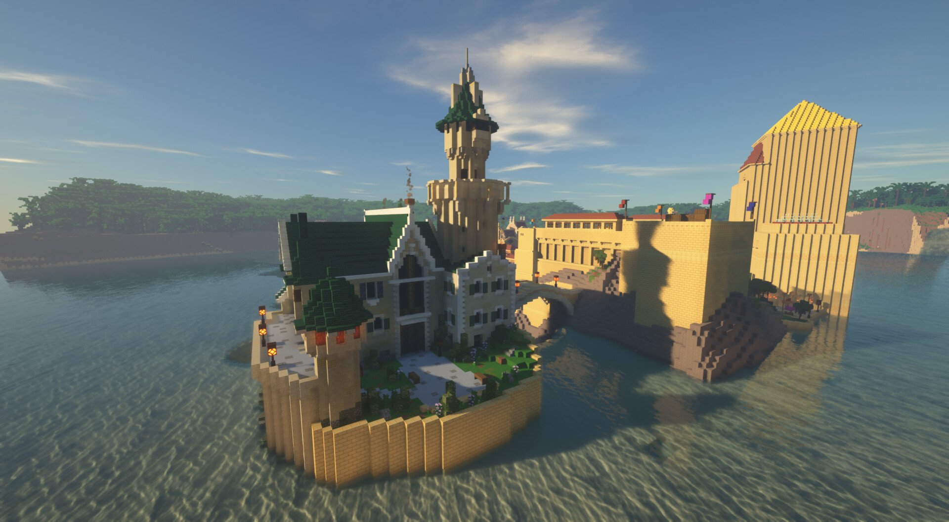 Waterfall City (Java edition!) Minecraft Map