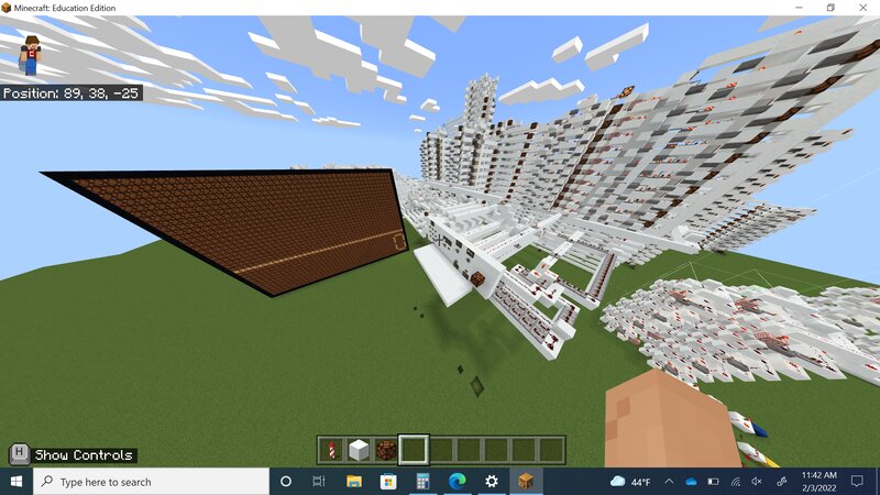 Minecraft Bedrock 10 bit Binary Redstone Calculator Minecraft Map