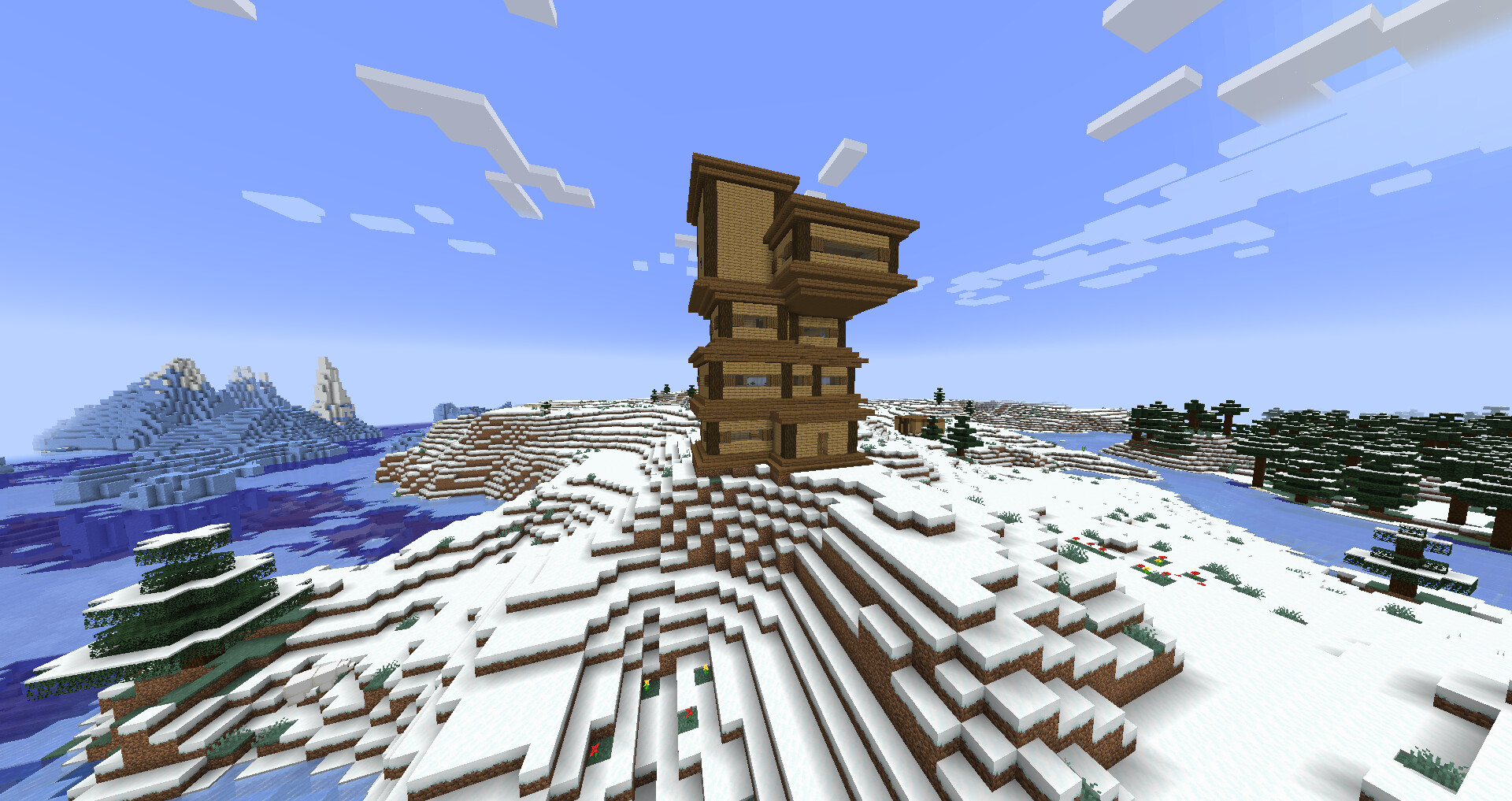 Huge Non Euclidean House Minecraft Map