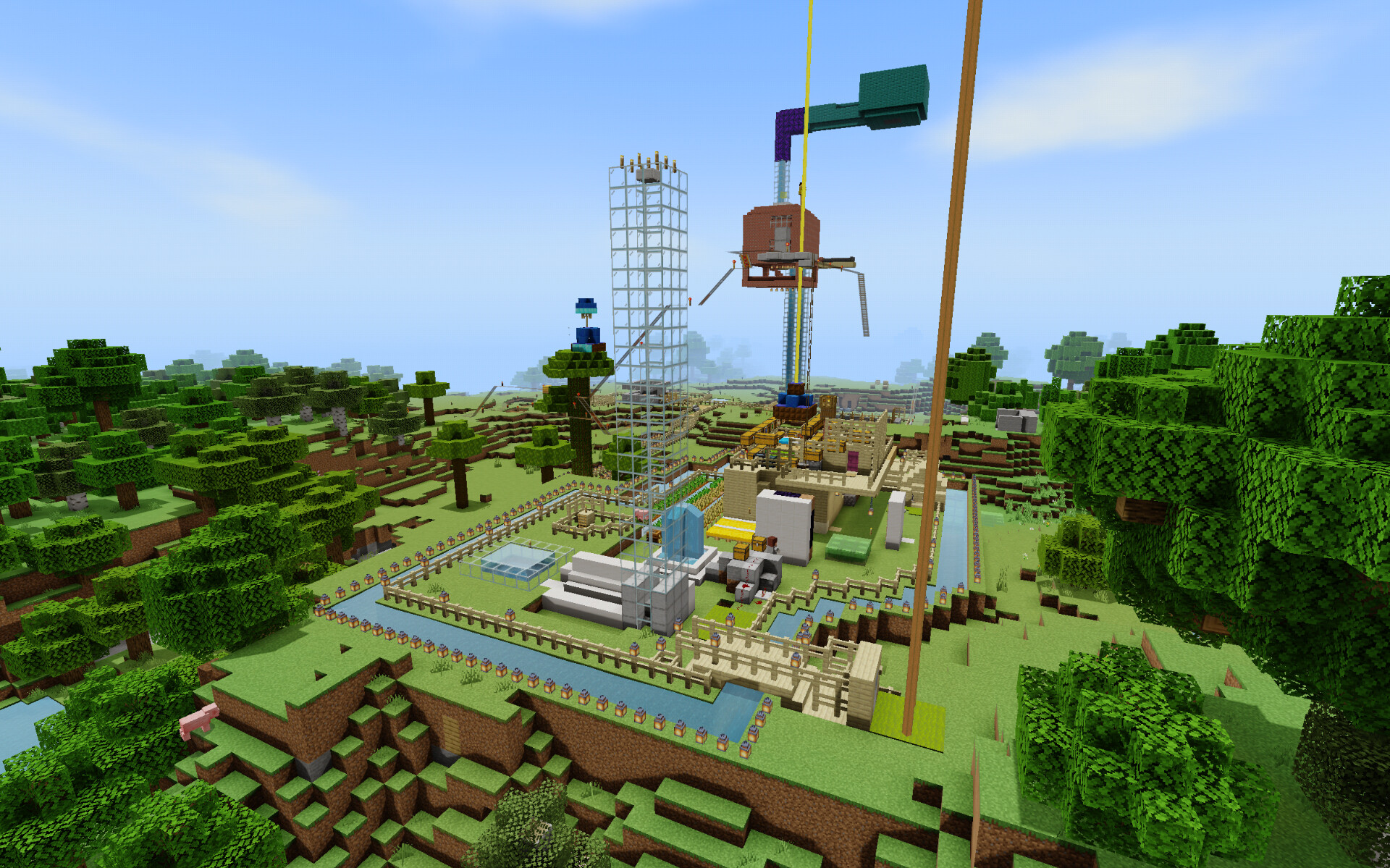 A world with lots of buildings Bedrock Edition Minecraft Map