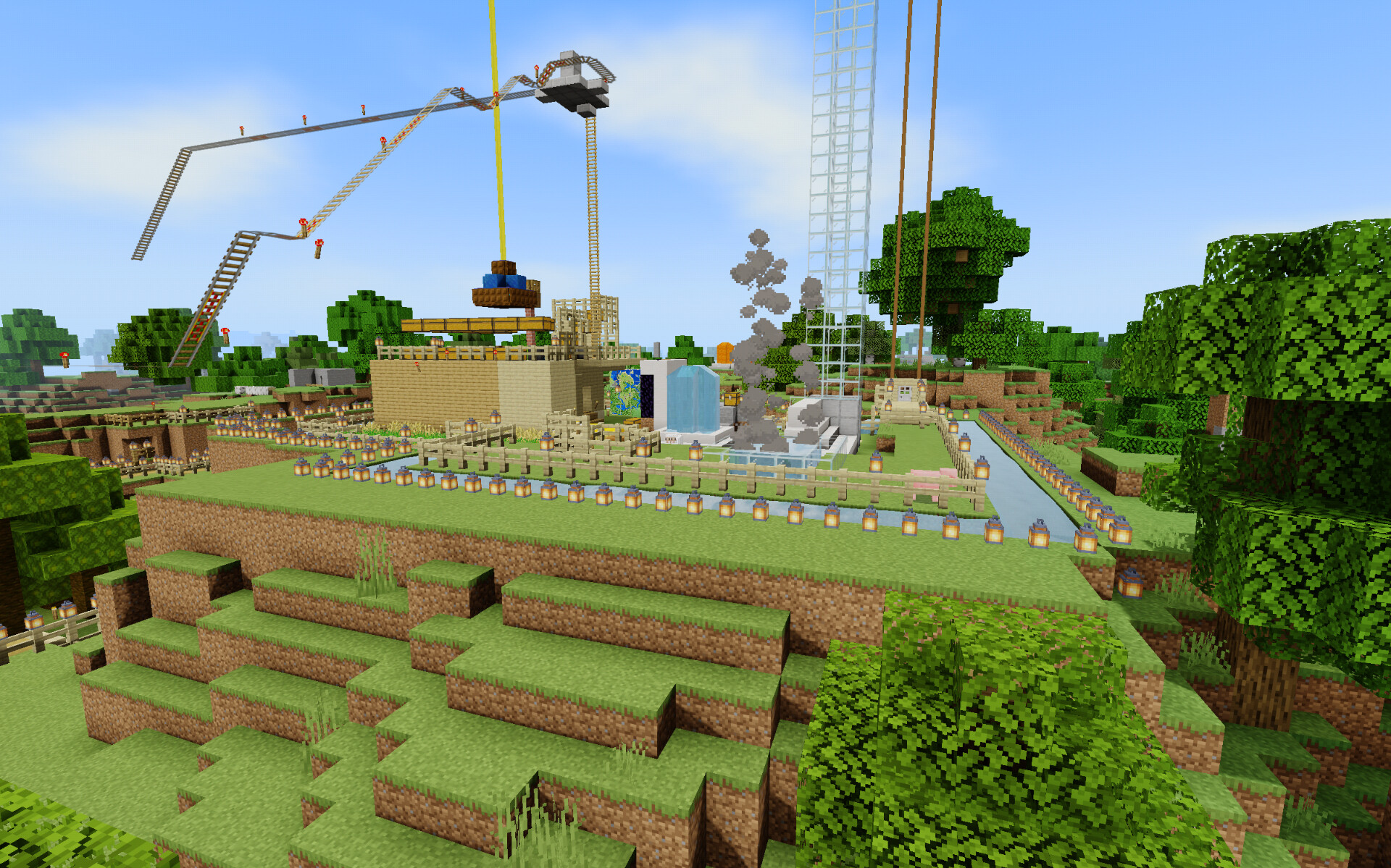 A world with lots of buildings Bedrock Edition Minecraft Map