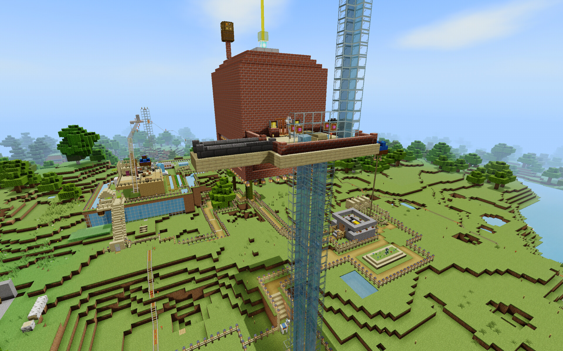 A world with lots of buildings Bedrock Edition Minecraft Map