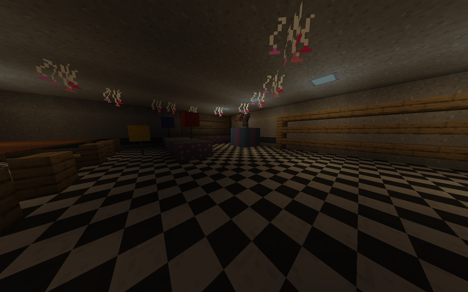 FNaF Characters Heads + FNaF 1,2 map Minecraft Map