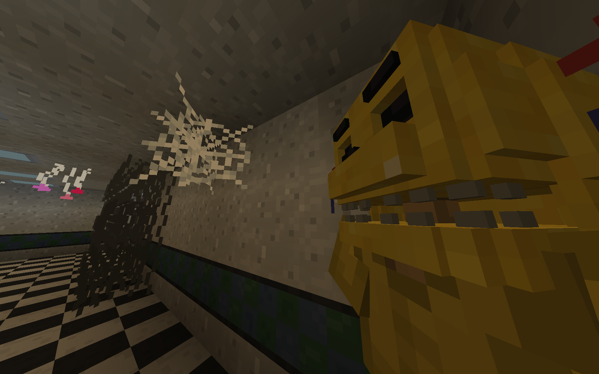 FNaF Characters Heads + FNaF 1,2 map Minecraft Map