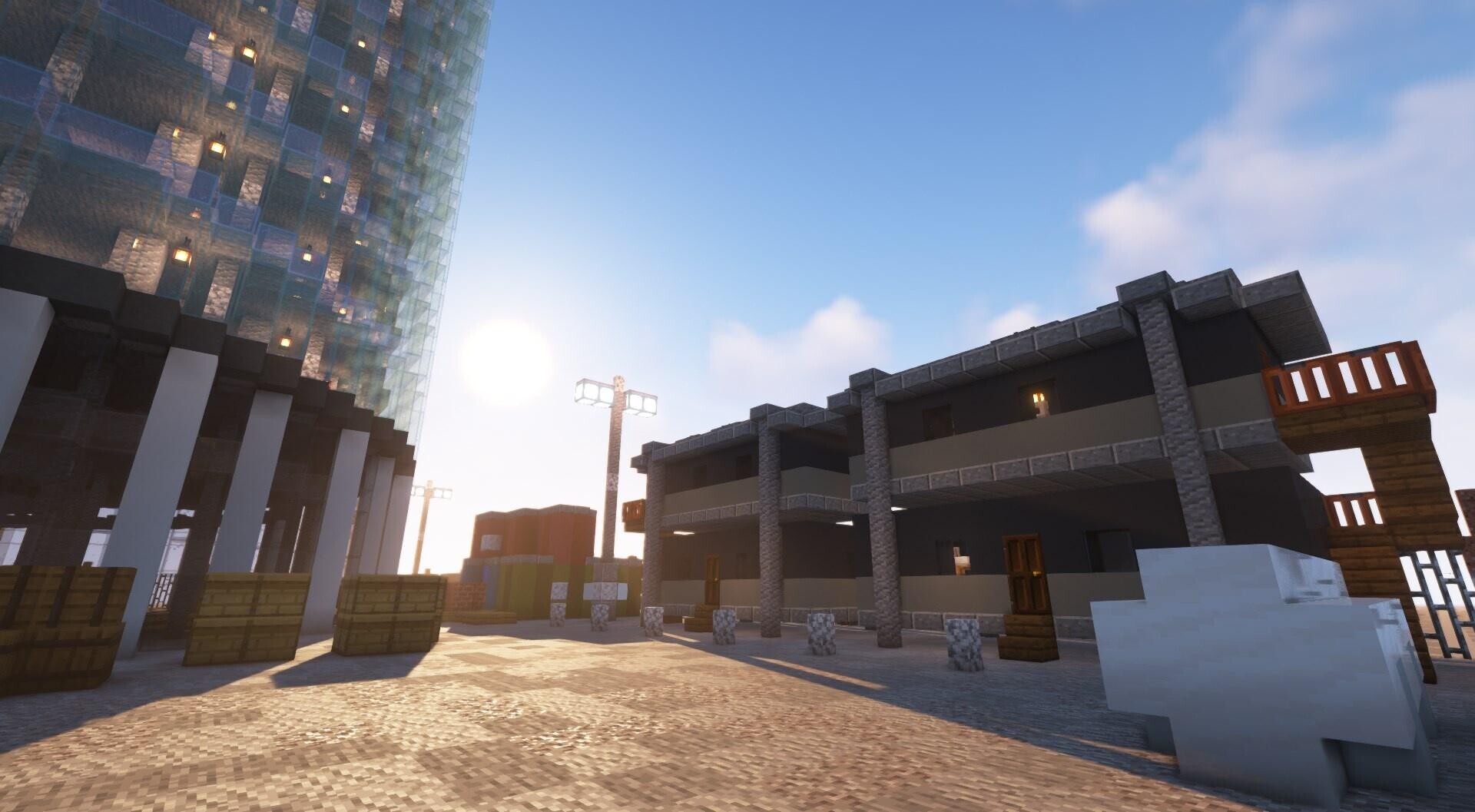 Skyscraper under construction Minecraft Map