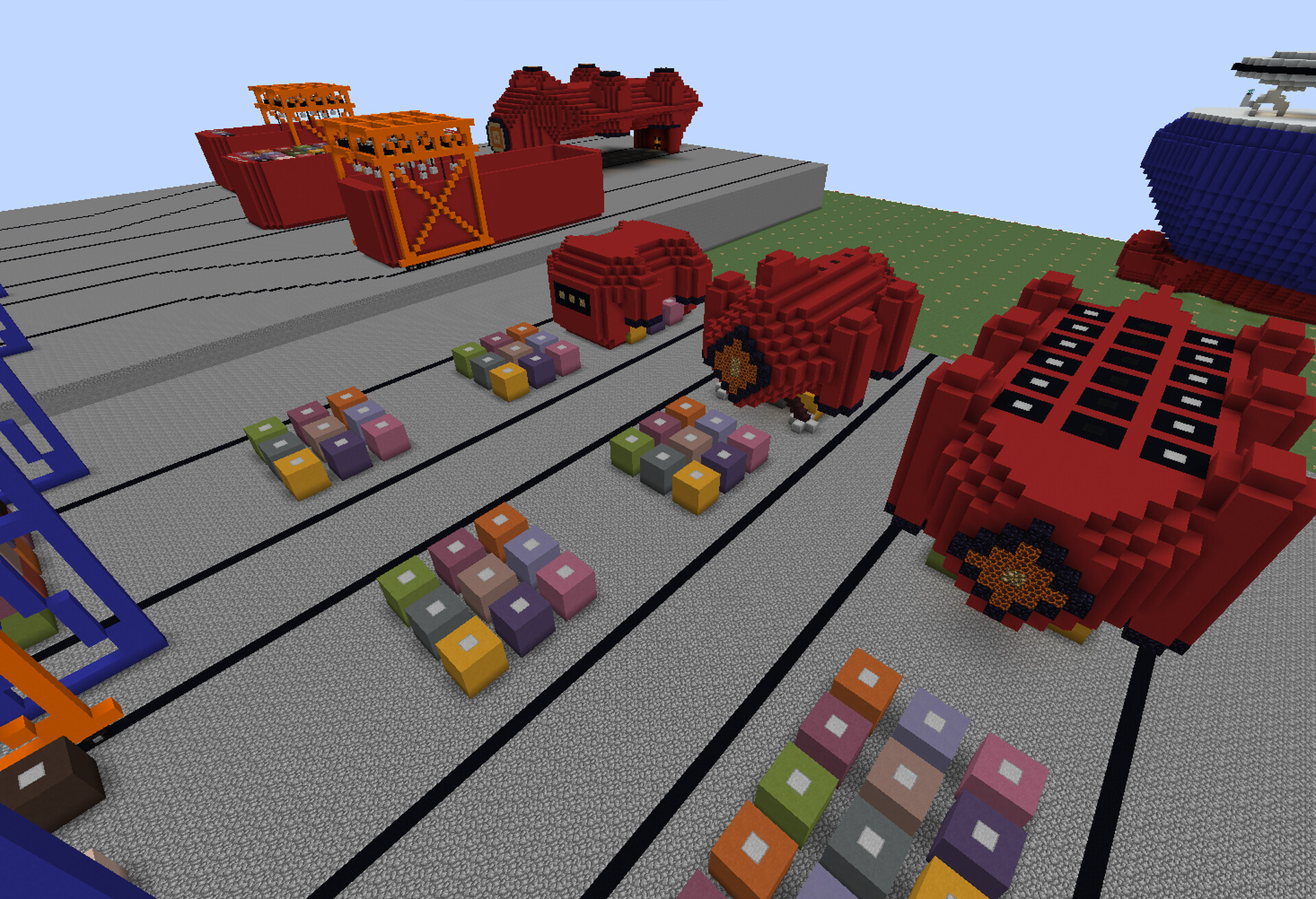 Modular Cargo, Drones, Ships and Cranes Set Minecraft Map