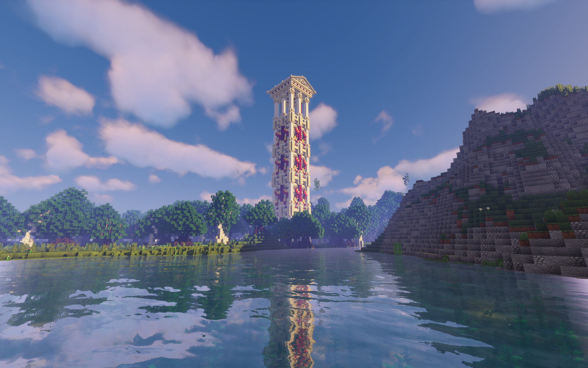 Temple Brazier Tower + Download Minecraft Map