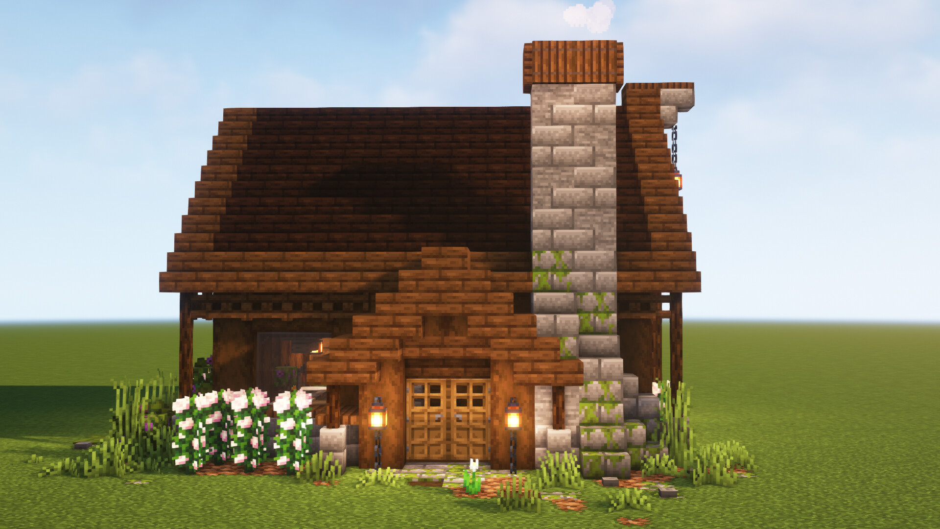 Cozy Survival Starter House Design (with interior & tutorial) Minecraft Map