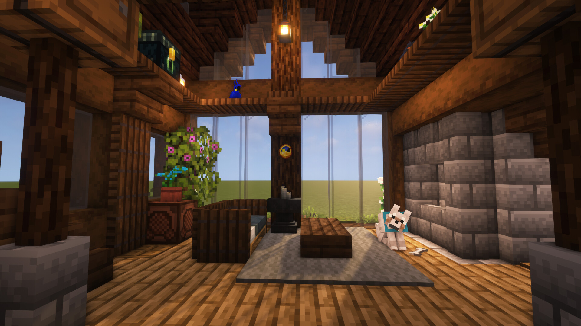 Cozy Survival Starter House Design (with interior & tutorial) Minecraft Map