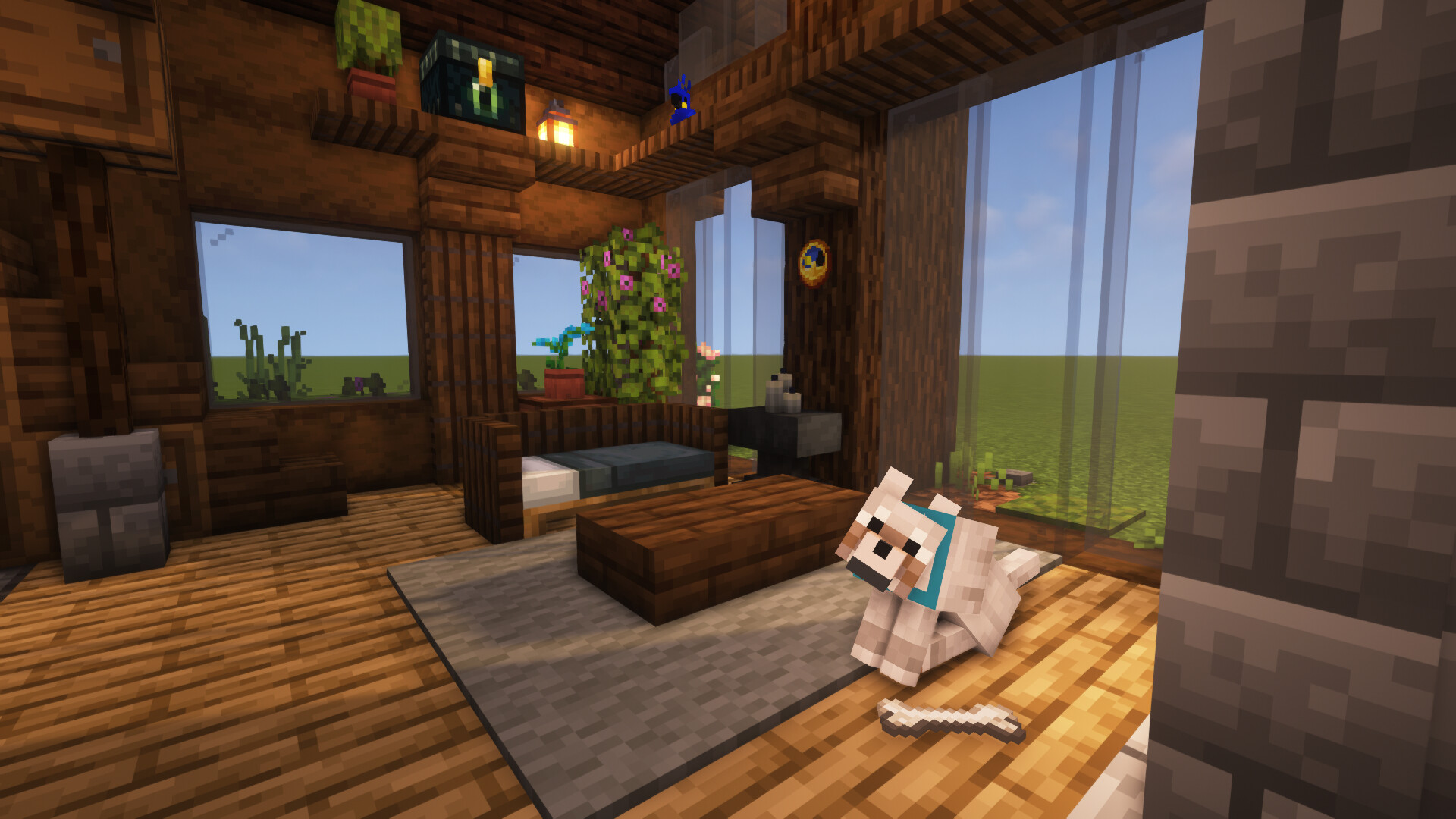 Cozy Survival Starter House Design (with interior & tutorial) Minecraft Map