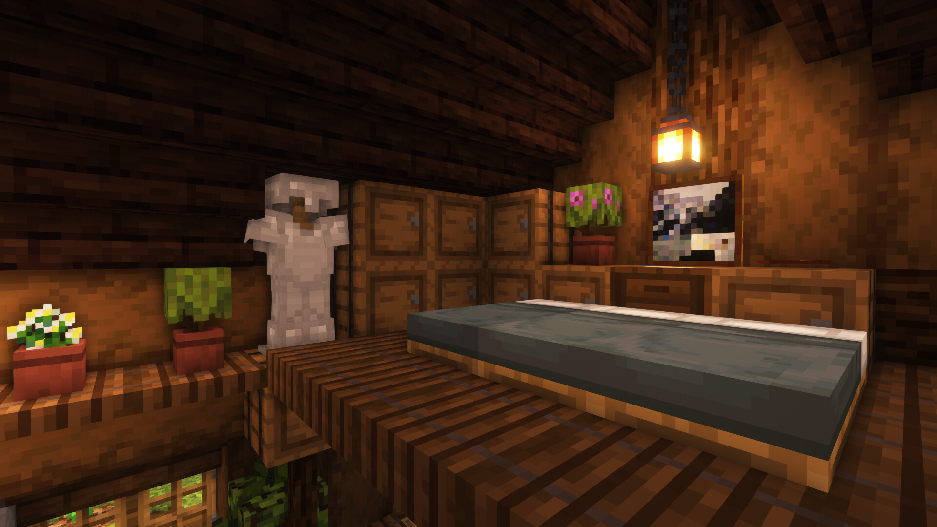 Cozy Survival Starter House Design (with interior & tutorial) Minecraft Map