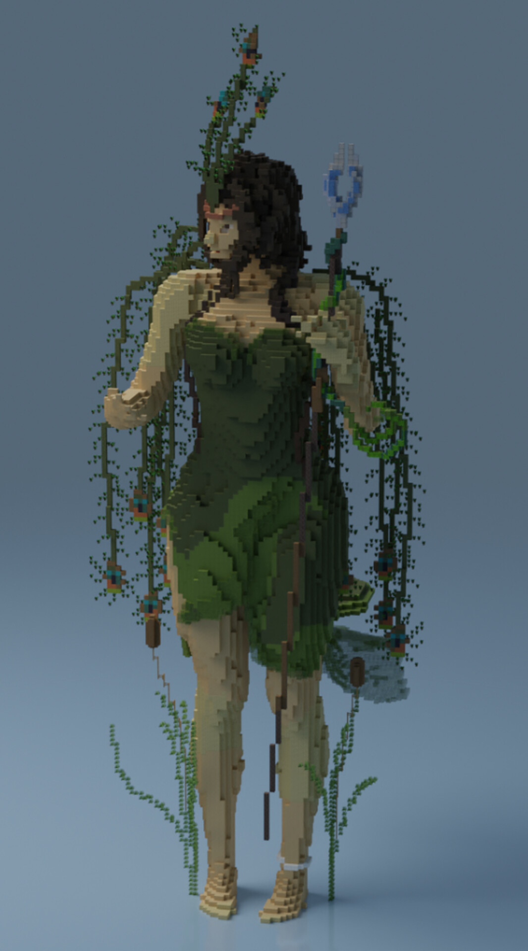 Water Peacock Tribe Goddess - Organic Schematic Download Minecraft Map