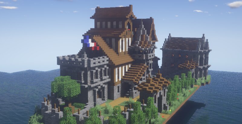 A Minecraft Big Base Survival House Medieval (DOWNLOAD) Minecraft Map
