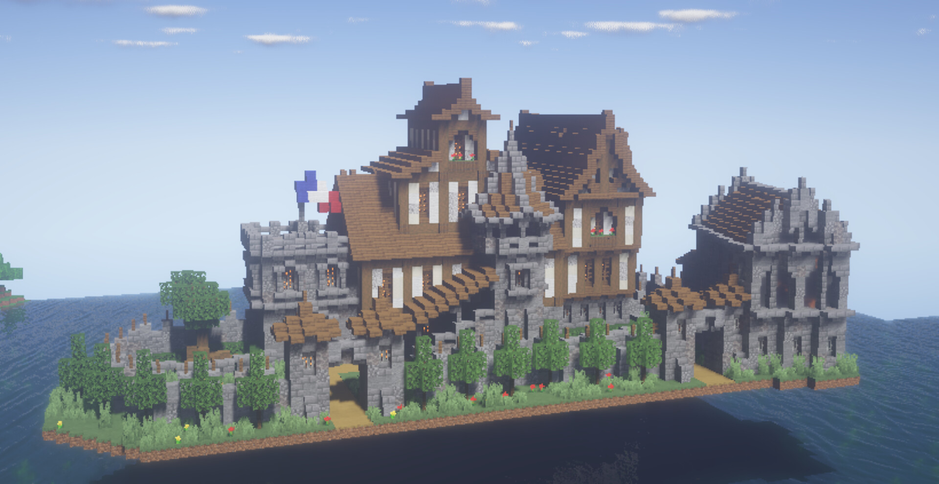 A Minecraft Big Base Survival House Medieval (DOWNLOAD) Minecraft Map