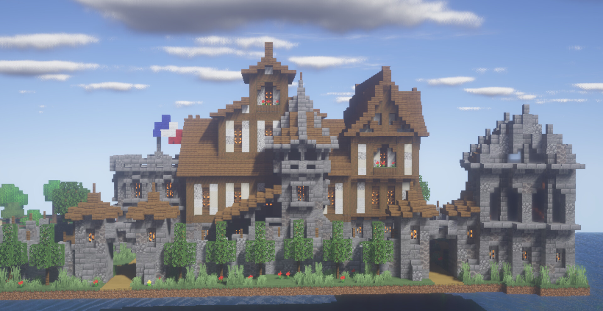 A Minecraft Big Base Survival House Medieval (DOWNLOAD) Minecraft Map