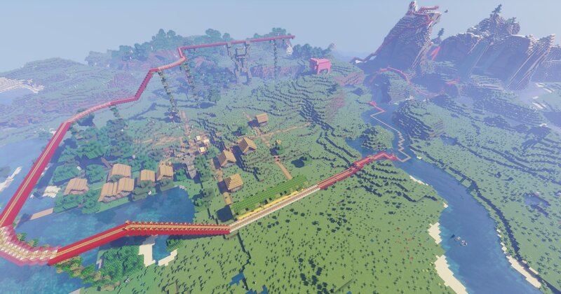 Roller Coaster Extreme Minecraft Map