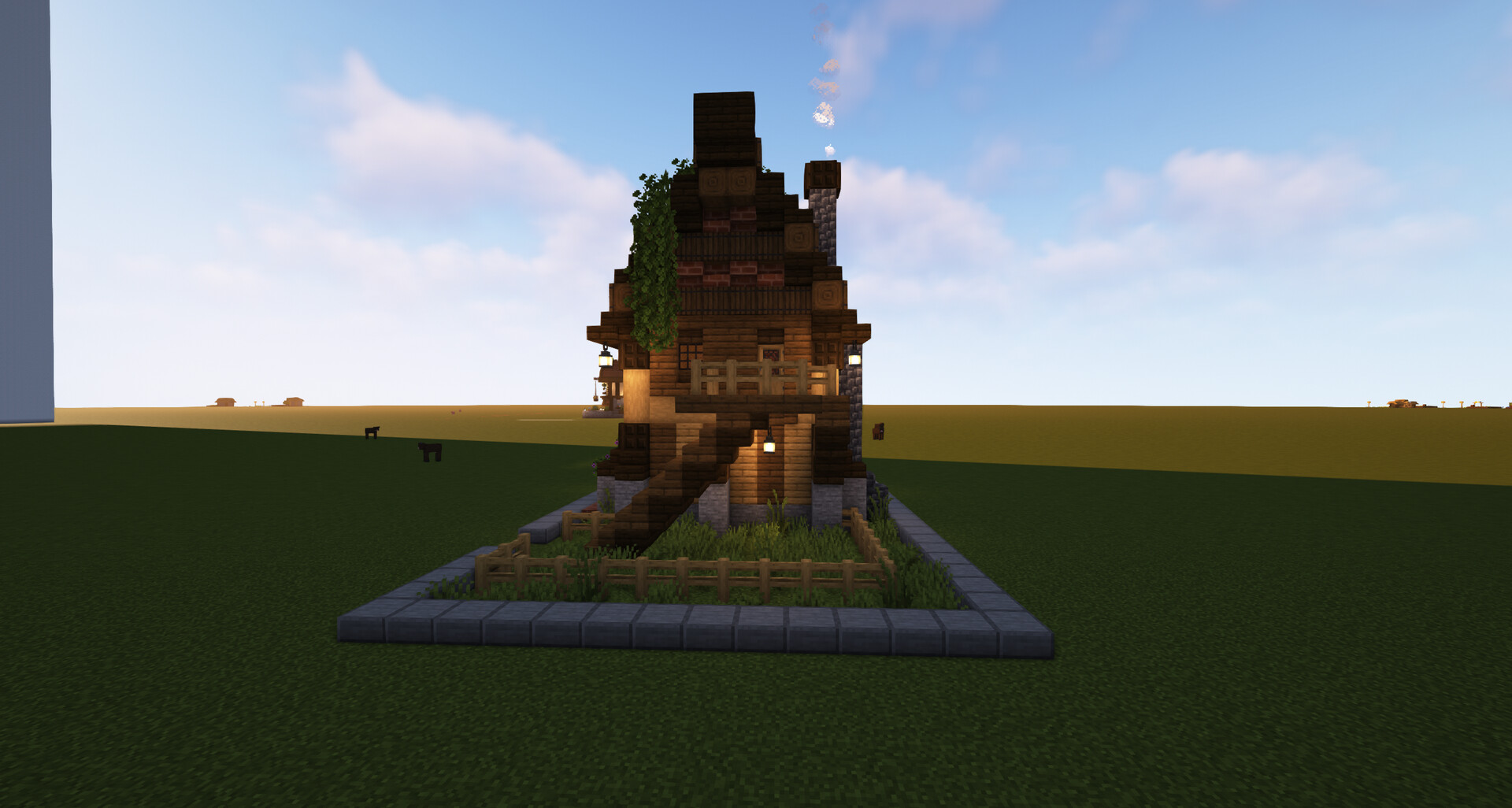 Cute Medieval Fantasy Duplex [Schematic] Minecraft Map