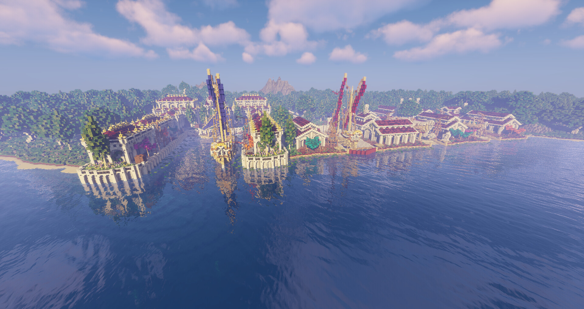 Sapherum Port - Medieval Elven Port - Fables and Fantasy Minecraft Map