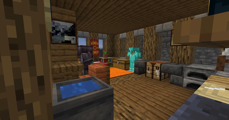 Village House With Shop Minecraft Map