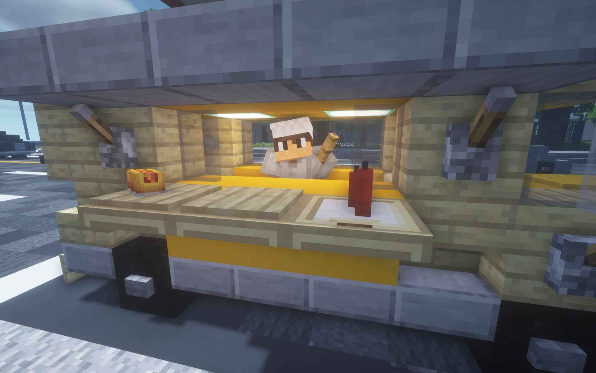 Hot Dog Food Truck | Builder's Forge Minecraft Map