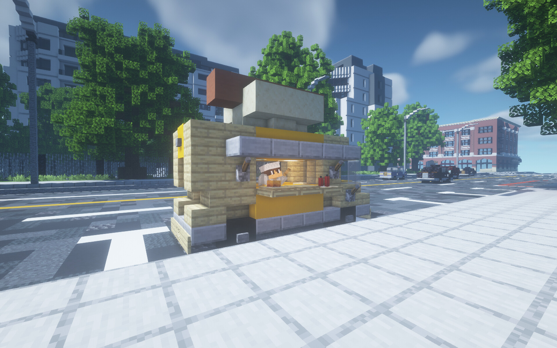 Hot Dog Food Truck | Builder's Forge Minecraft Map