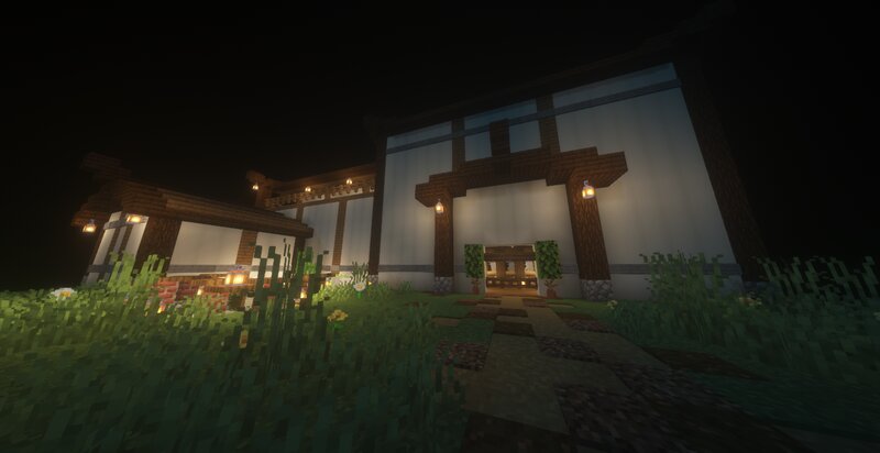 Japanese Contruccion + Schematic + TradingHall Minecraft Map