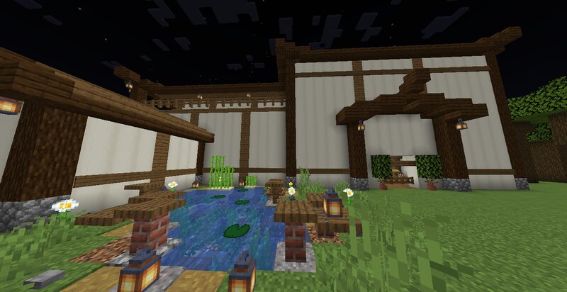 Japanese Contruccion + Schematic + TradingHall Minecraft Map
