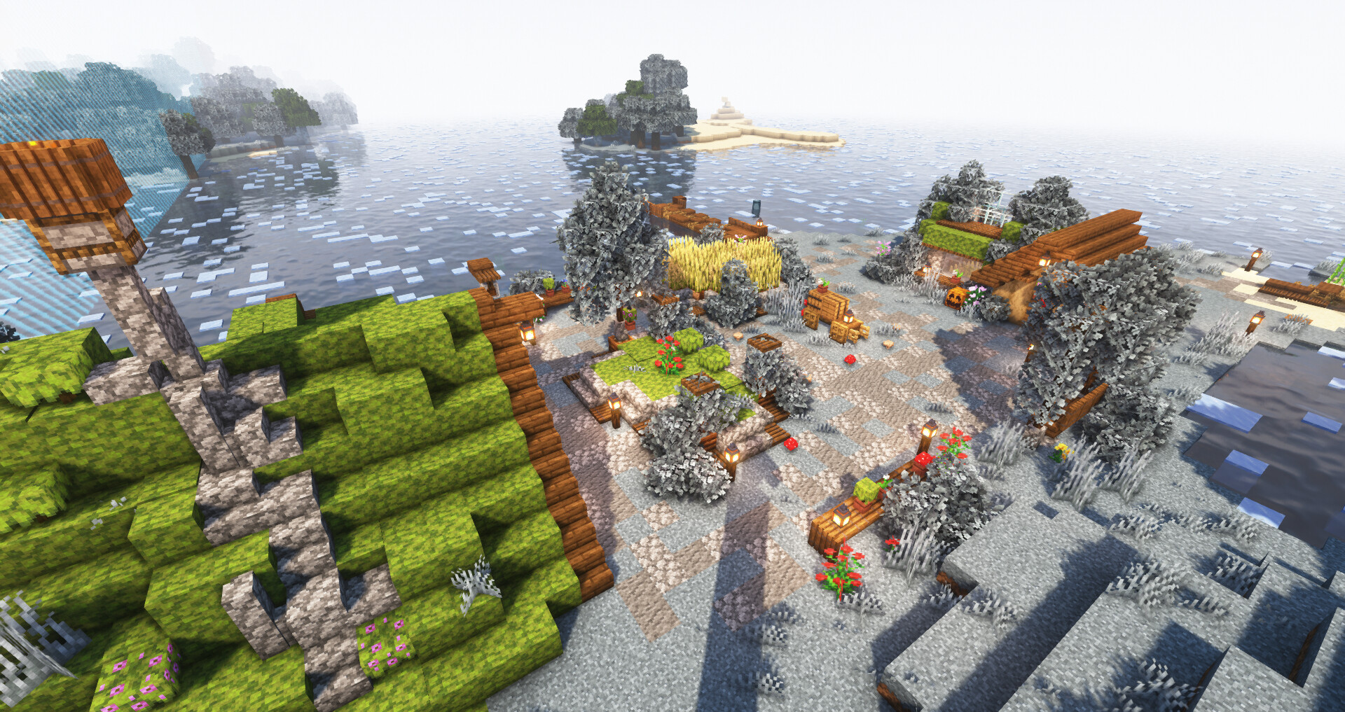 Home Base On TSG (The Stoned Golem) Minecraft Map