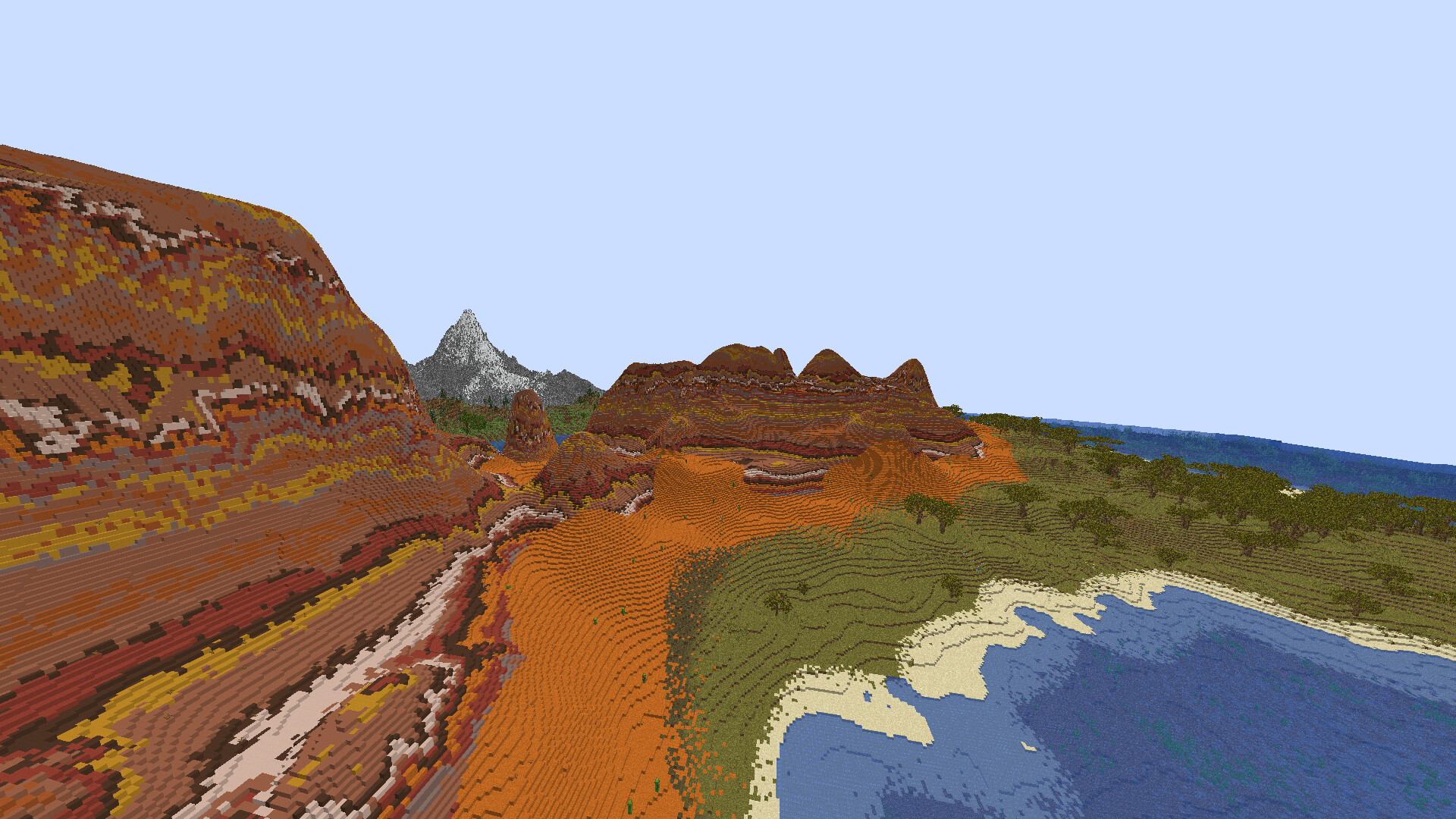Three Biomes | [FREE DOWNLOAD] 4000x4000 Custom Terrain Minecraft Map