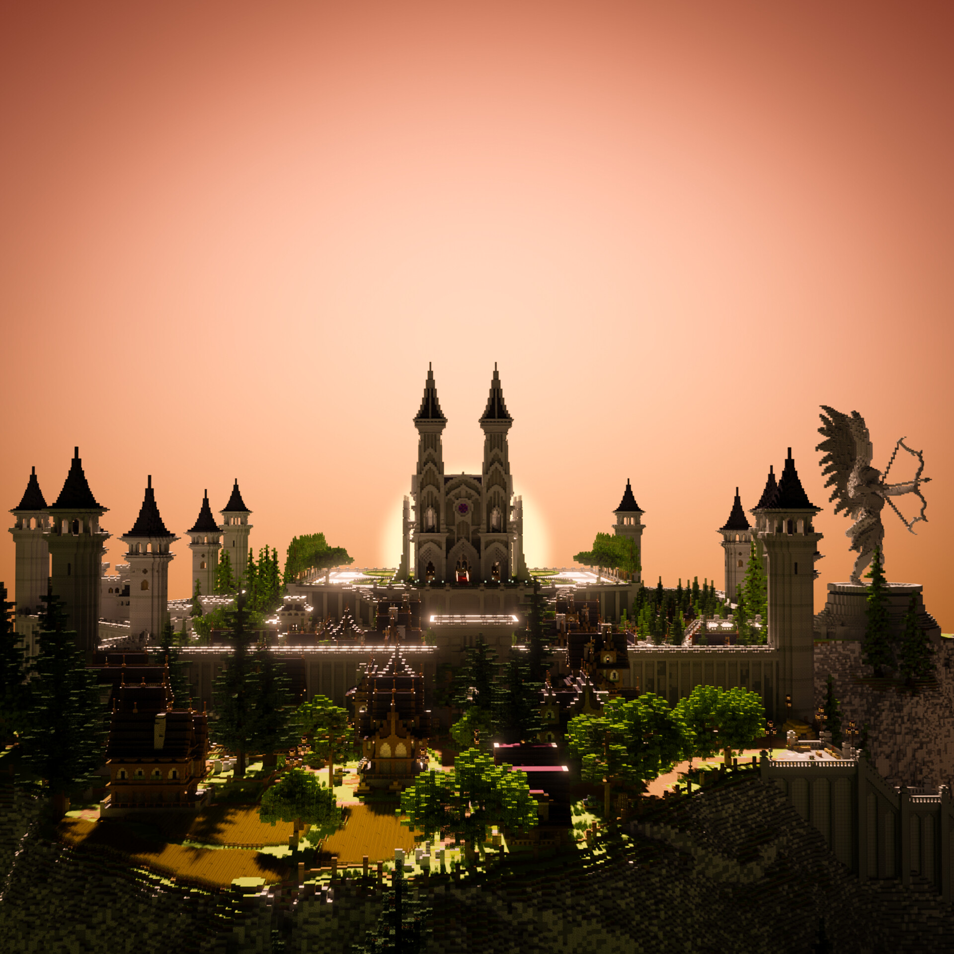 Mooi middeleeuws Minecraft Map