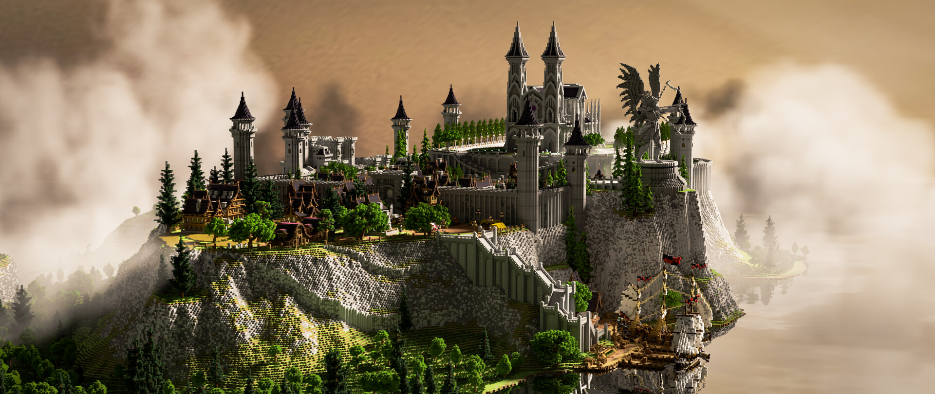 Mooi middeleeuws Minecraft Map