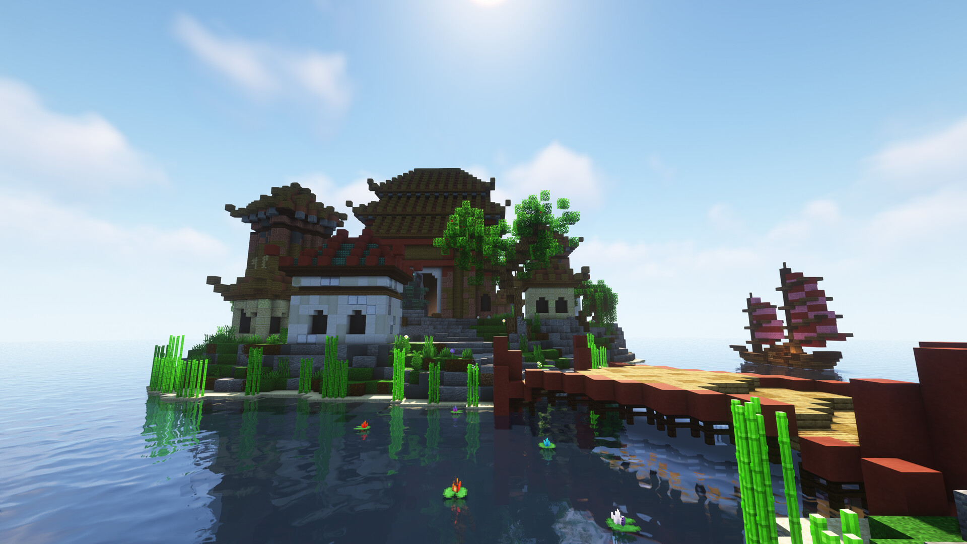 Japanese Island Hub Minecraft Map