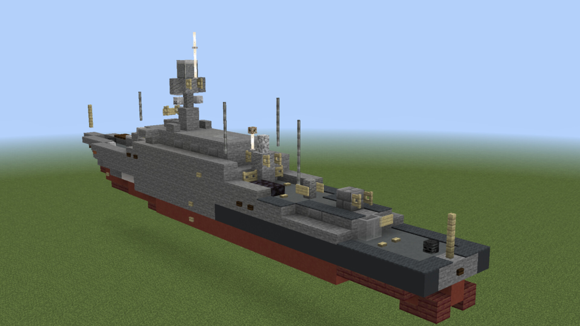 1:2 scale Project 21631 Buyan M class missile corvette Minecraft Map