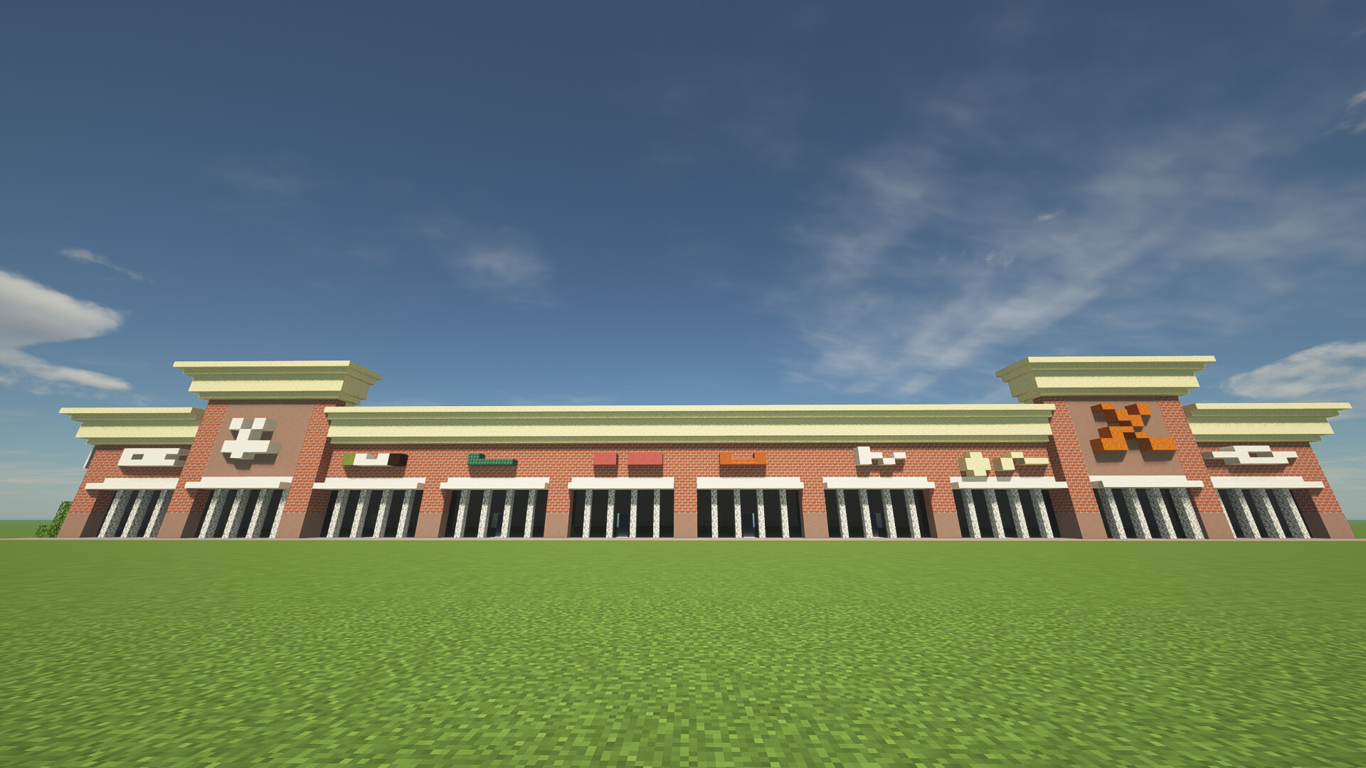 strip mall 1 | download +schematic Minecraft Map