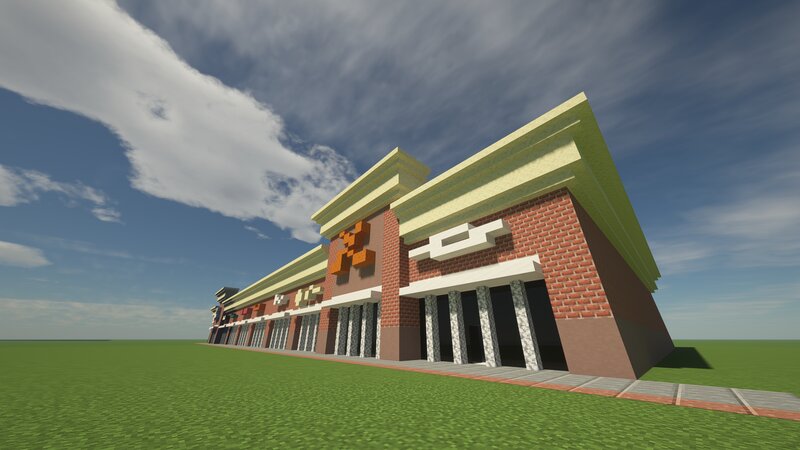 strip mall 1 | download +schematic Minecraft Map