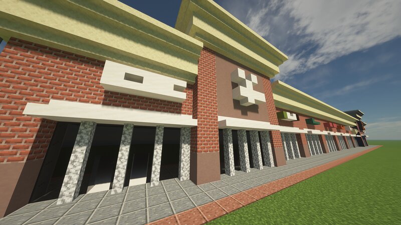 strip mall 1 | download +schematic Minecraft Map
