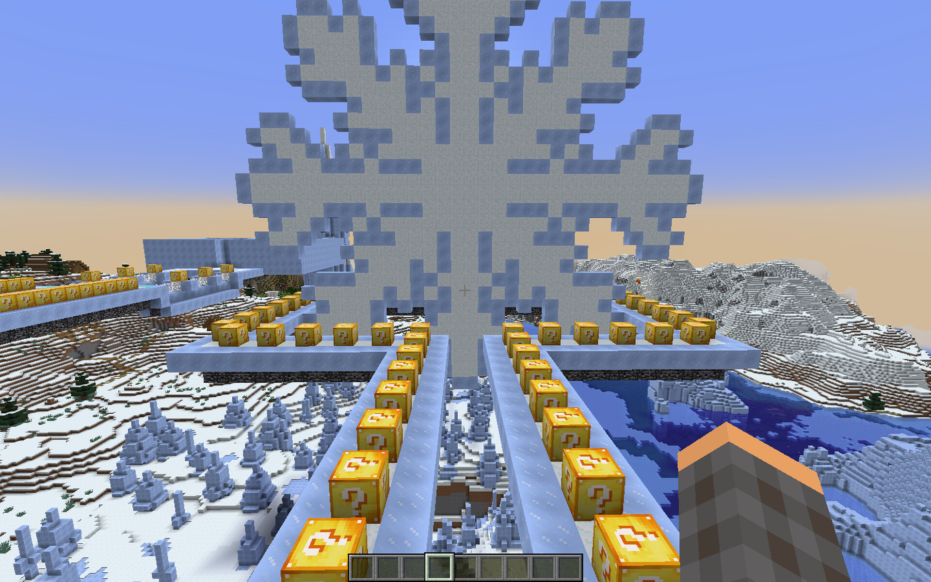 Winterland Lucky Block Race Minecraft Map
