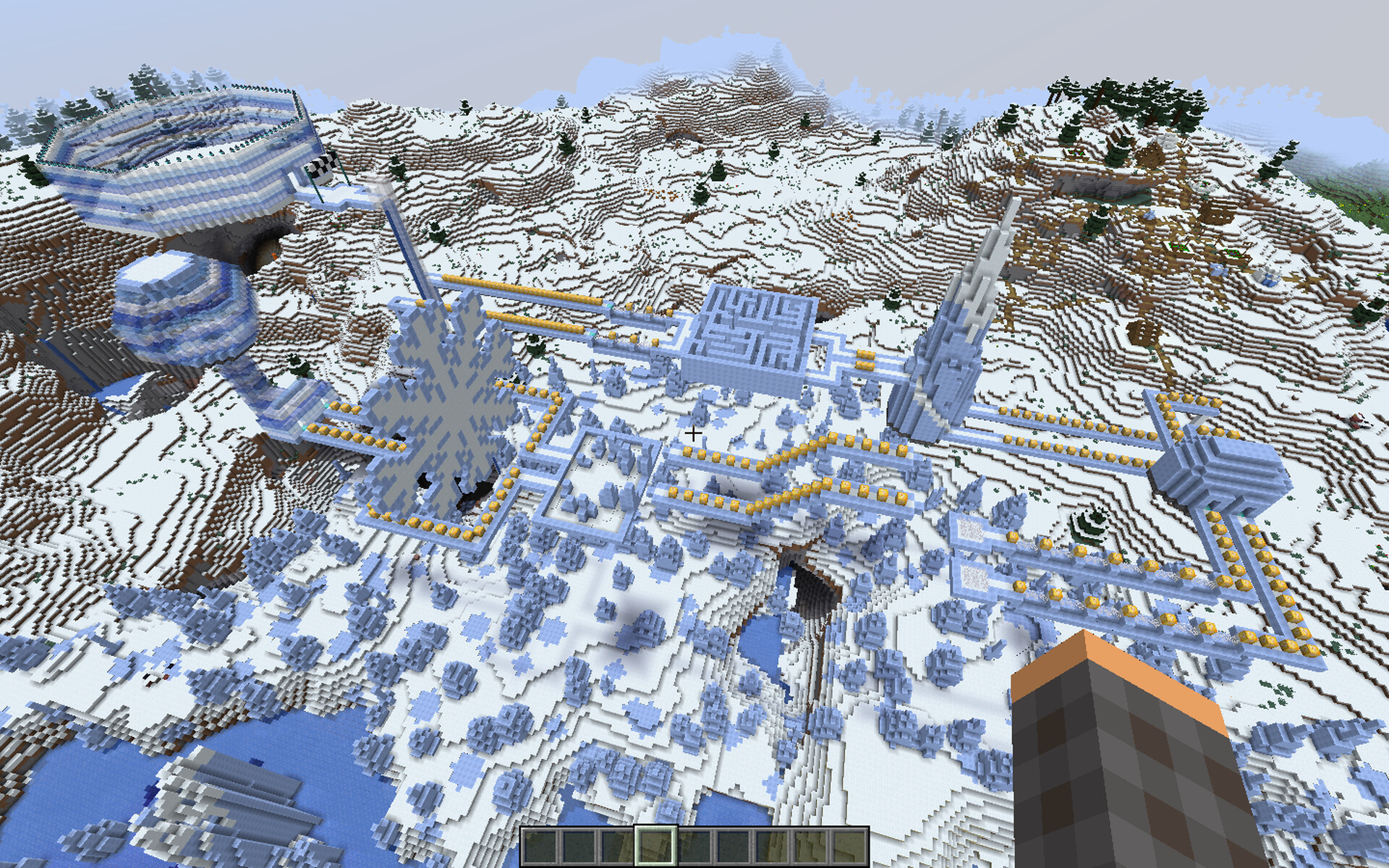 Winterland Lucky Block Race Minecraft Map