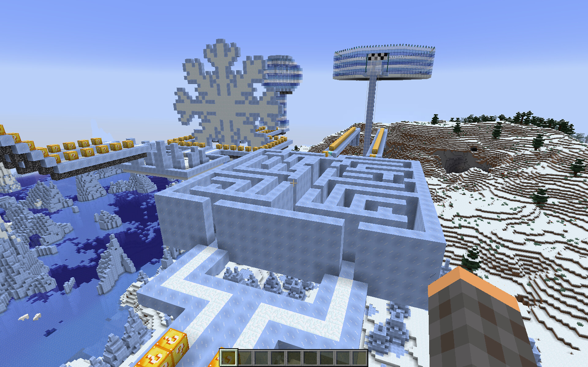 Winterland Lucky Block Race Minecraft Map