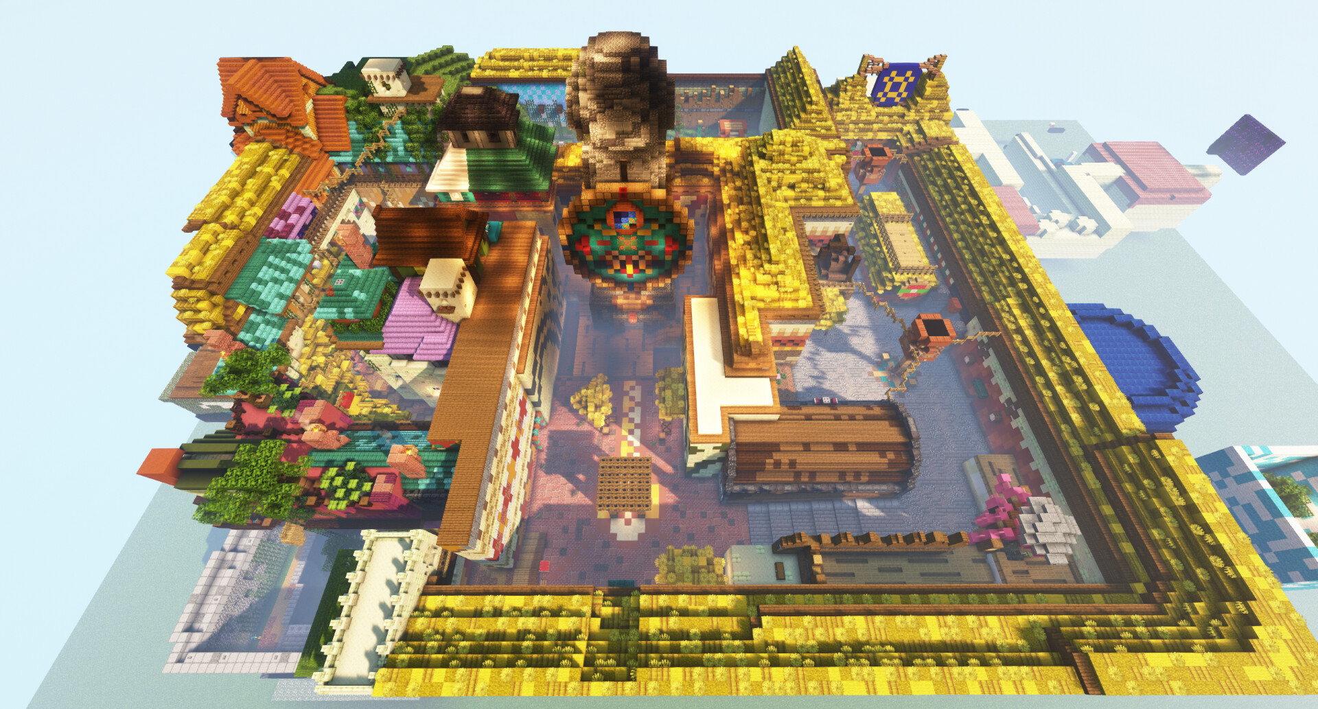 Zelda in Minecraft! Majora's Mask Clocktown Minecraft Map