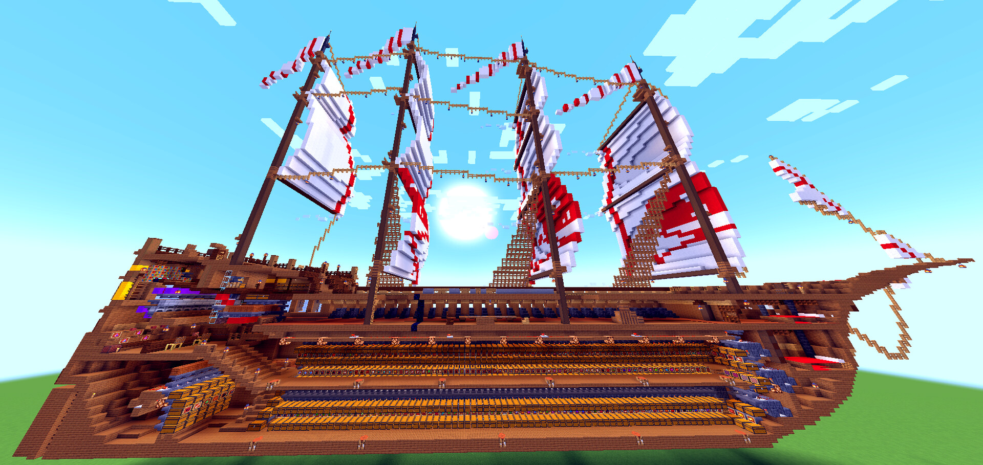 4 Million Capacity Item Sorter Pirate Ship with Super Smelter, Shulker ...