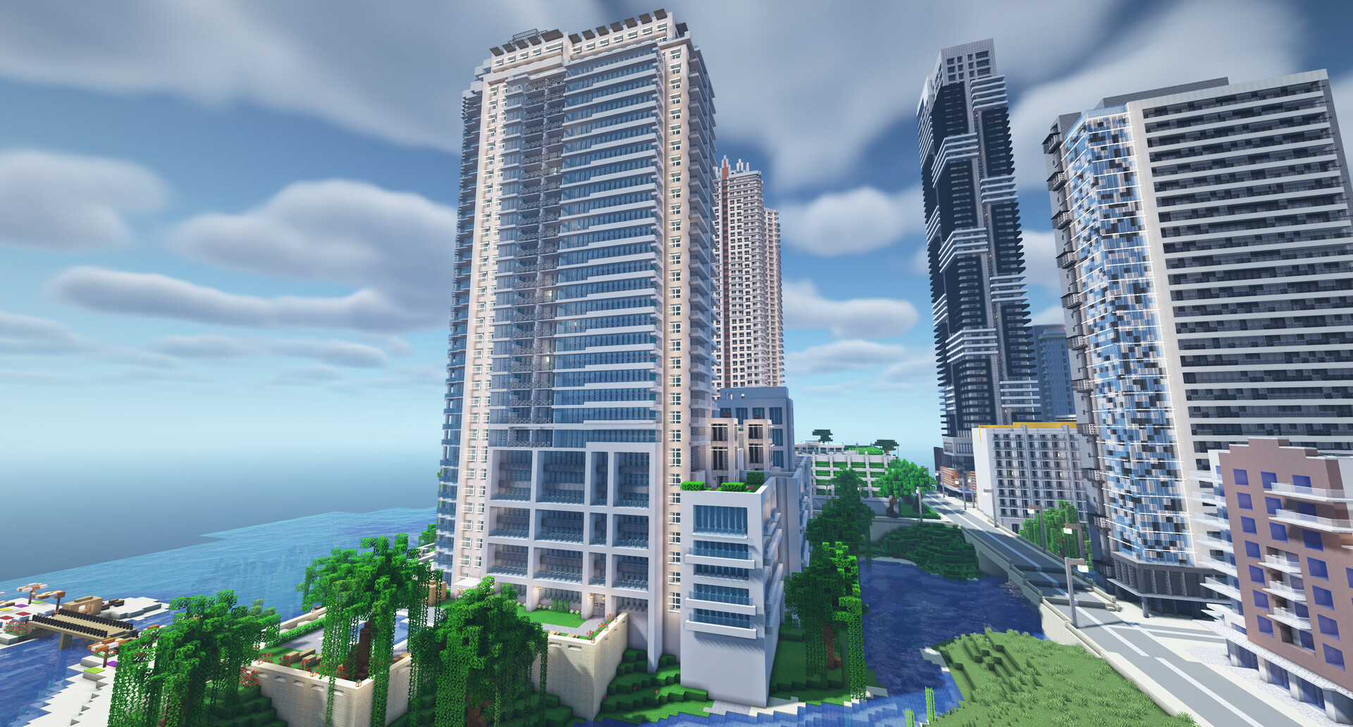 4 Midtown Miami 1:1 building Minecraft Map