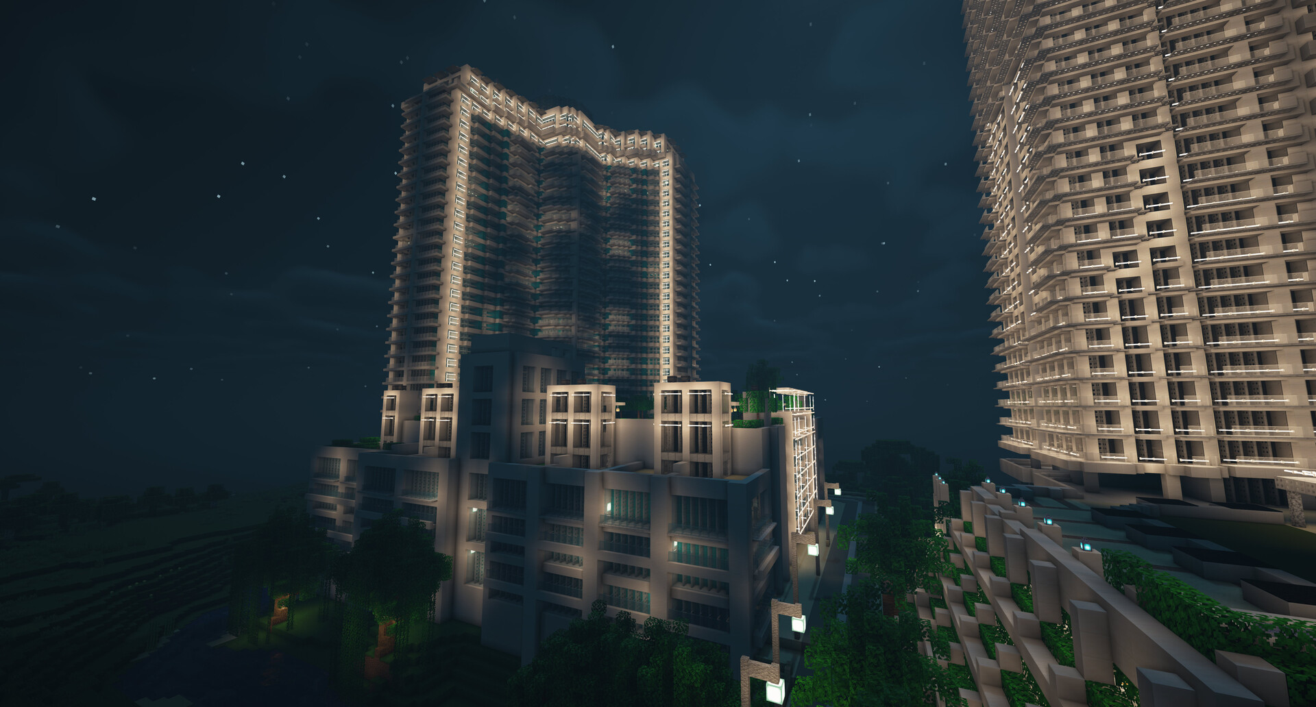 4 Midtown Miami 1:1 building Minecraft Map