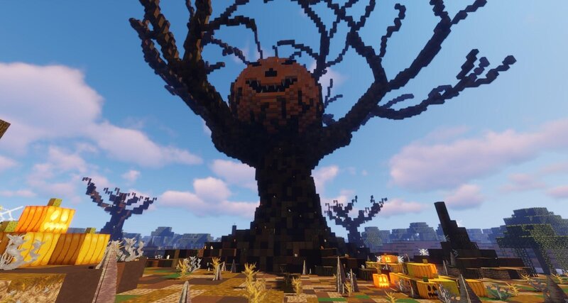 Spooky Pumpkin Tree Minecraft Map