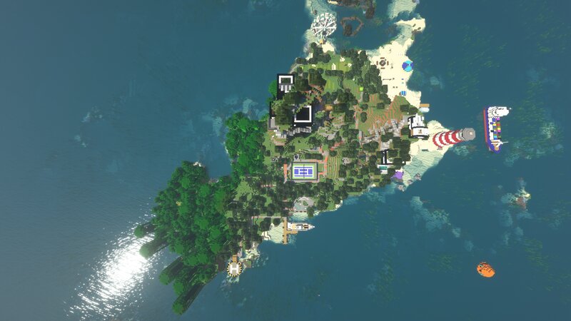 Island resort Minecraft Map