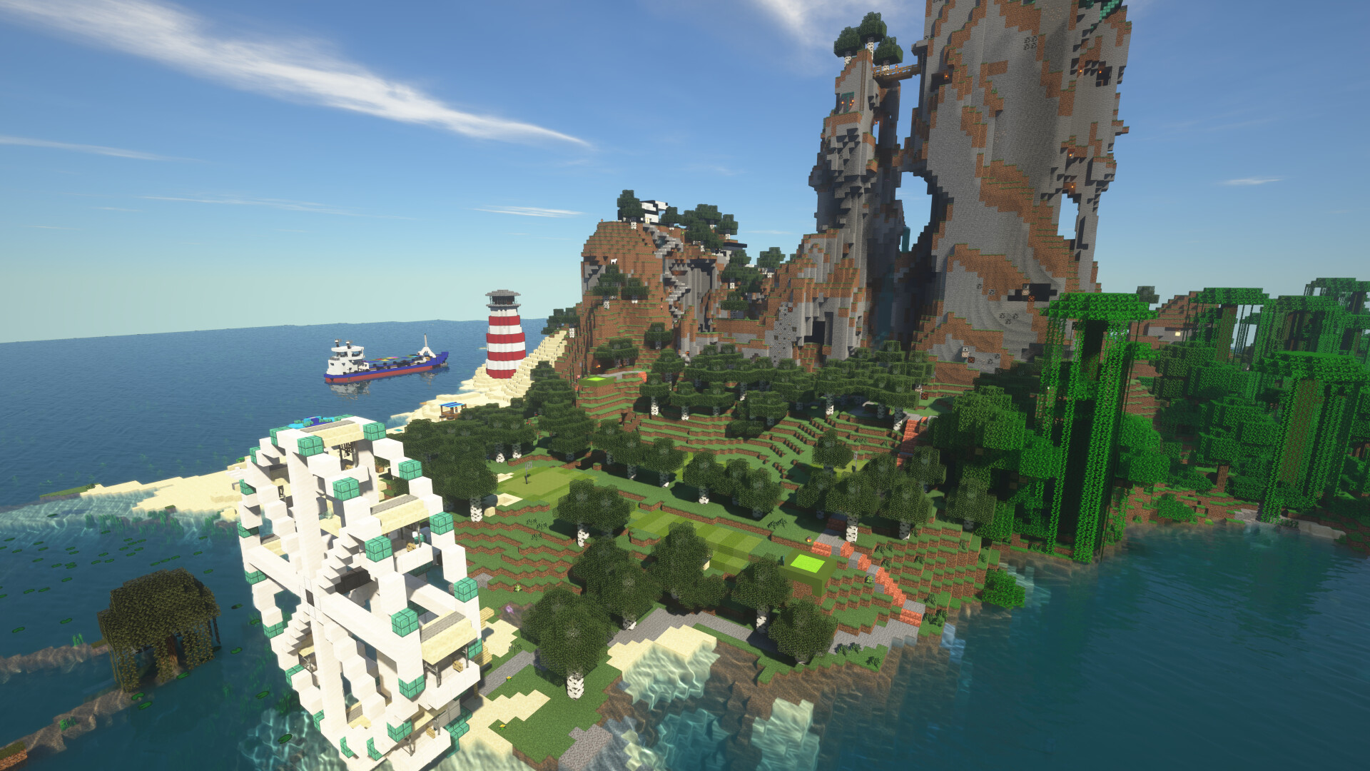 Island resort Minecraft Map