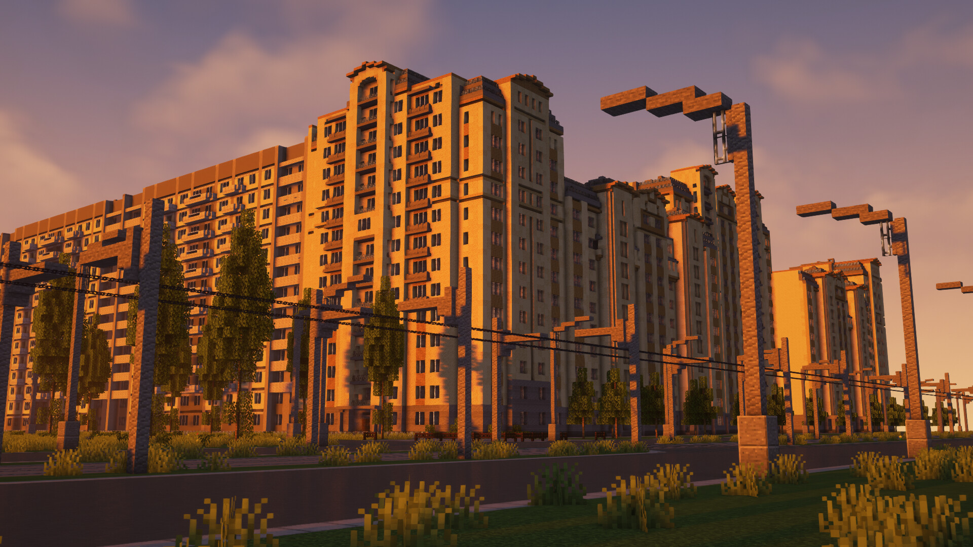 Primorskiy Soviet City | St.Petersburg Downtown district Minecraft Map