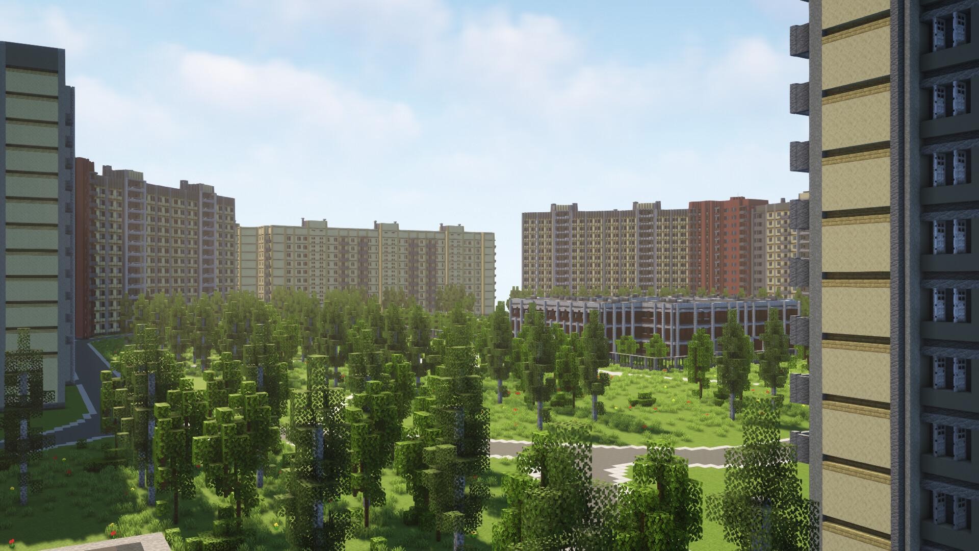 Primorskiy Soviet City | St.Petersburg Downtown district Minecraft Map